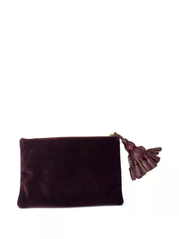 ANYA HINDMARCH Georgiana Perforated Clutch Bag - Purple