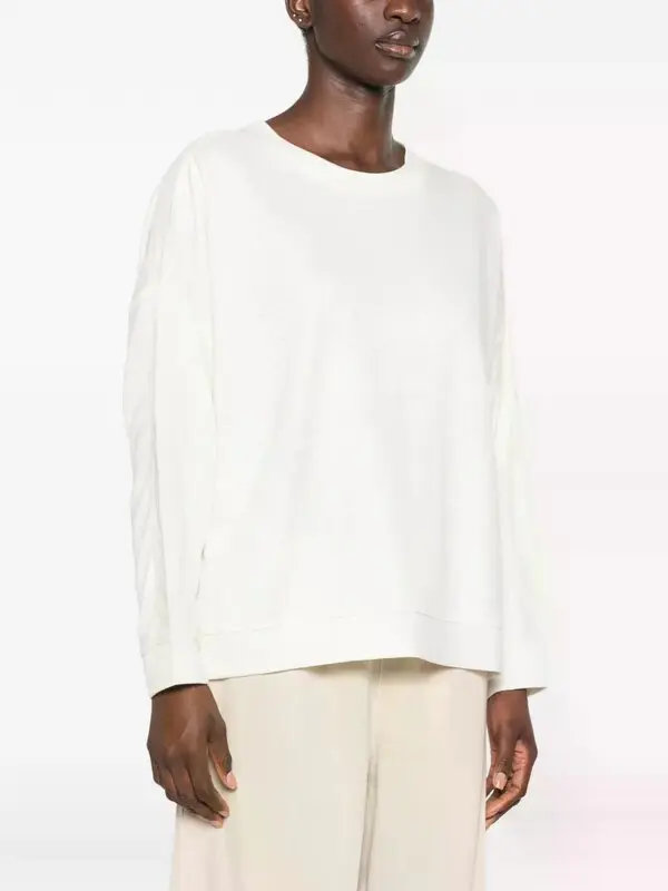 MAISON123 Long-sleeve Drop-shoulder Top