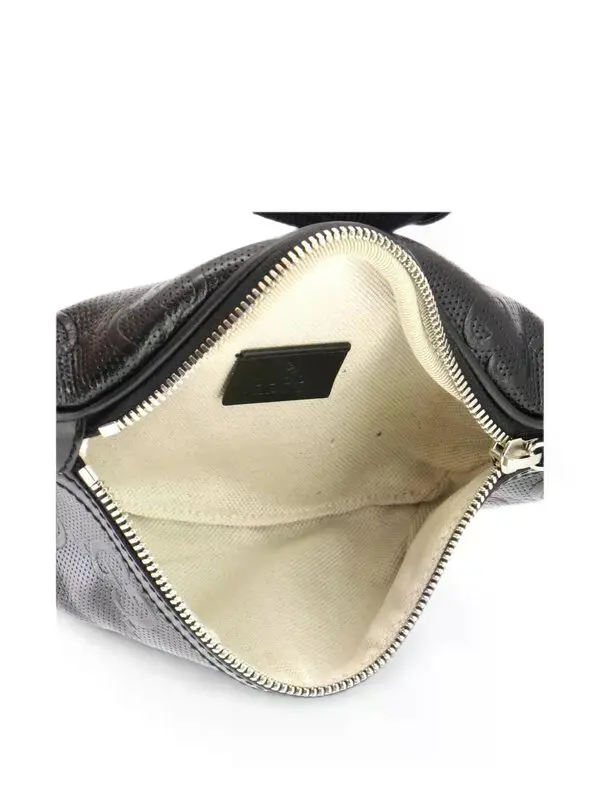 Gucci Gg Embossed Perforated Leather Small Belt Bag