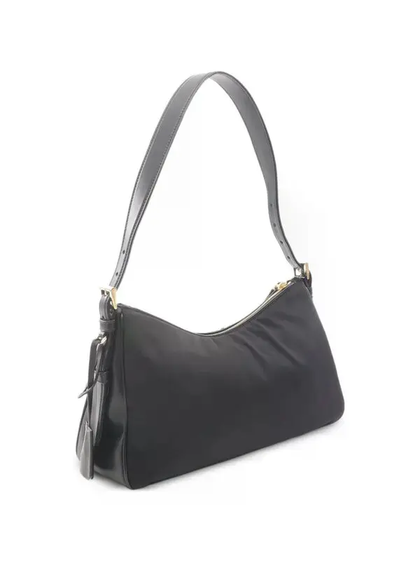 Prada Tessuto Vitello Shoulder Bag - Black