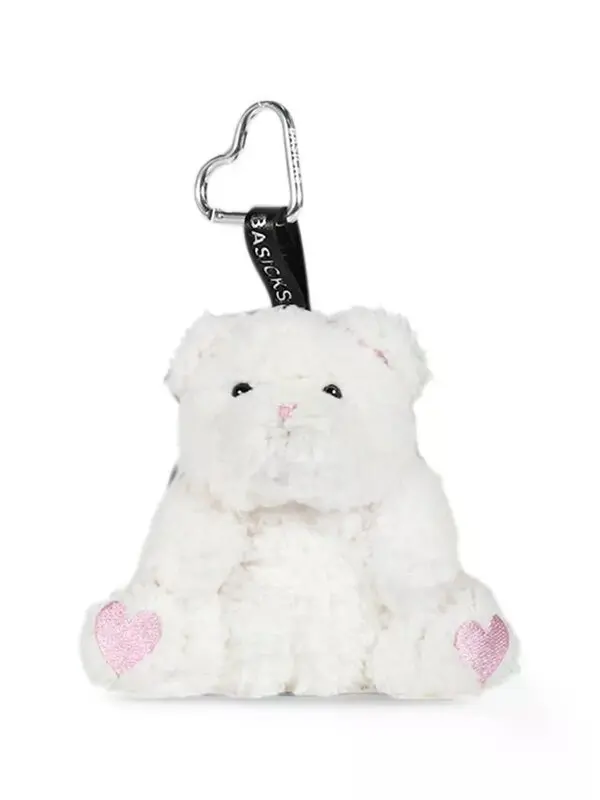 BASICKS A Kuma Logo-print Keyring - White