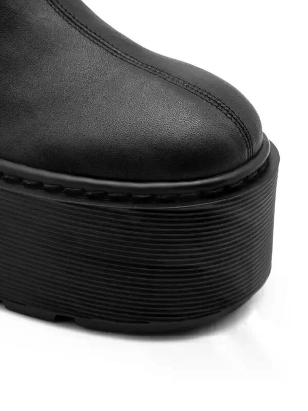 VIC MATIE Platform Leather Ankle Boots
