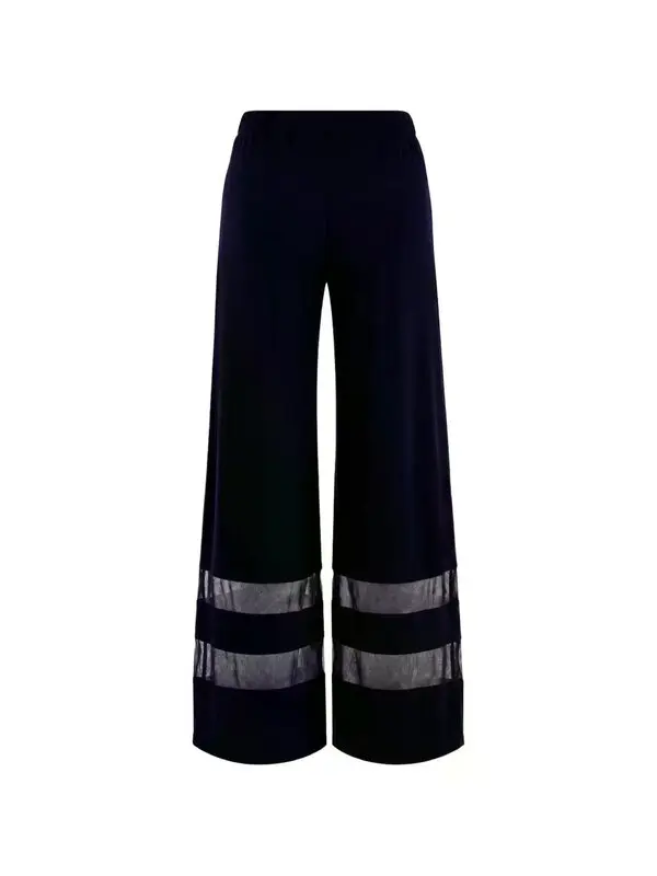 Frank Lyman Sheer-panel Palazzo Pants