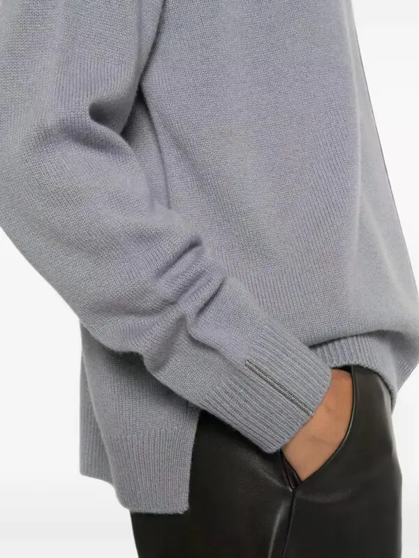 Peserico High-neck Raglan-sleeve Sweater - Blue