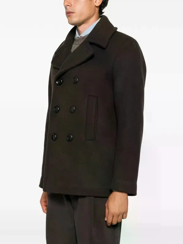 Sandro Double-breasted Welt-pocket Coat