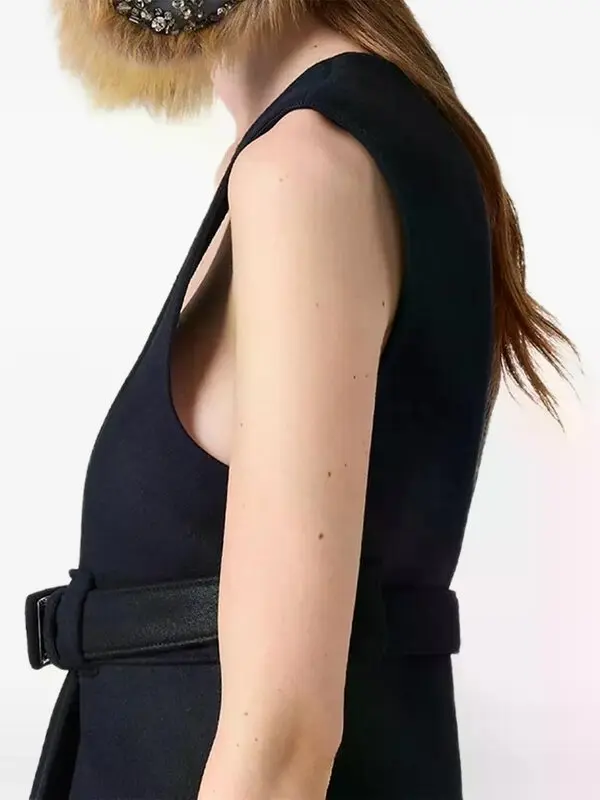 Miu Miu Waxed Double Wool Dress