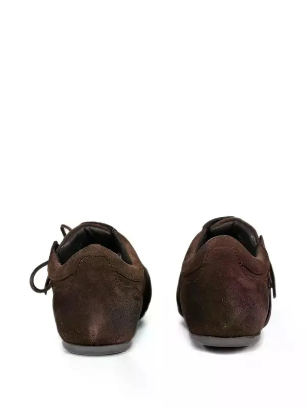 NO/FAITH STUDIOS Asymmetric Suede Sneakers