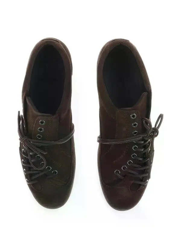 NO/FAITH STUDIOS Asymmetric Suede Sneakers