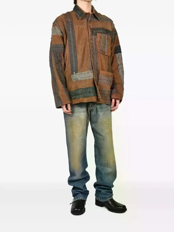 By Walid Patchwork Embroidered Jacket