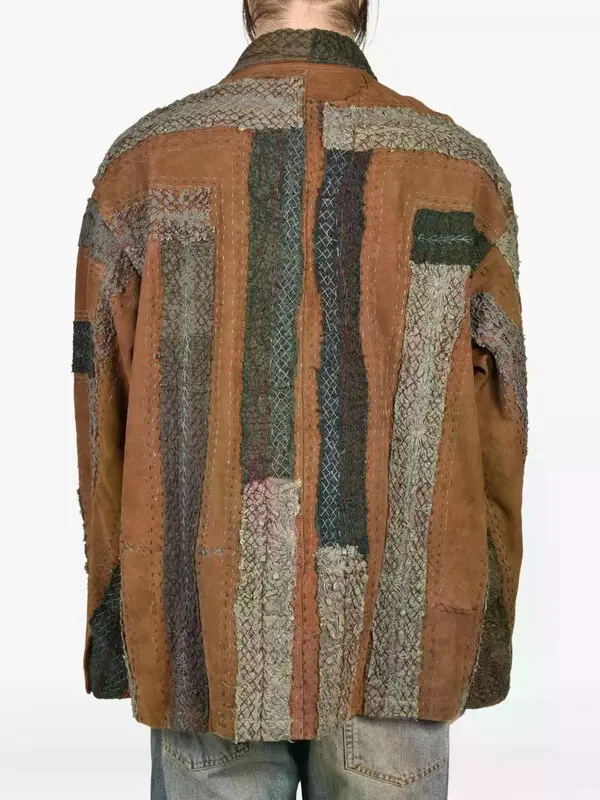 By Walid Patchwork Embroidered Jacket