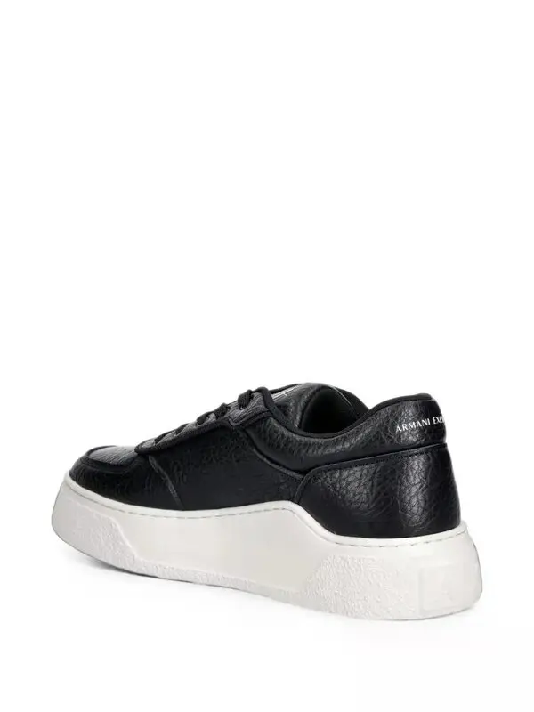 Armani Exchange Logo-patch Pebbled Sneakers