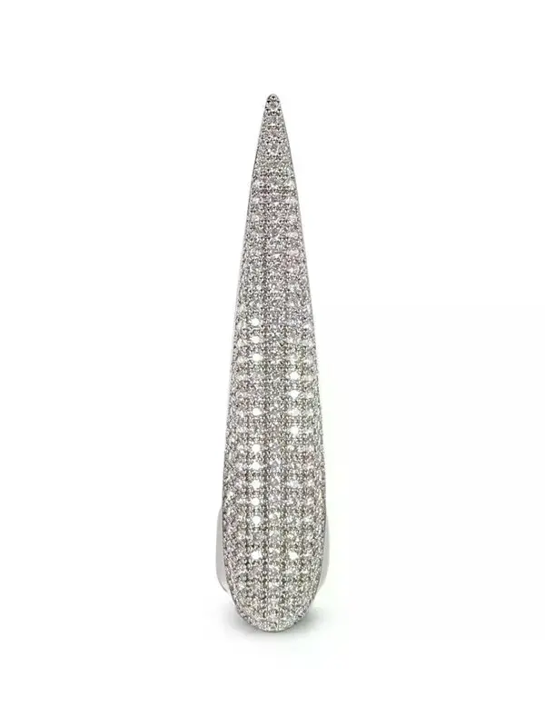 HUGO KREIT Crystal-embellished Nail Ring
