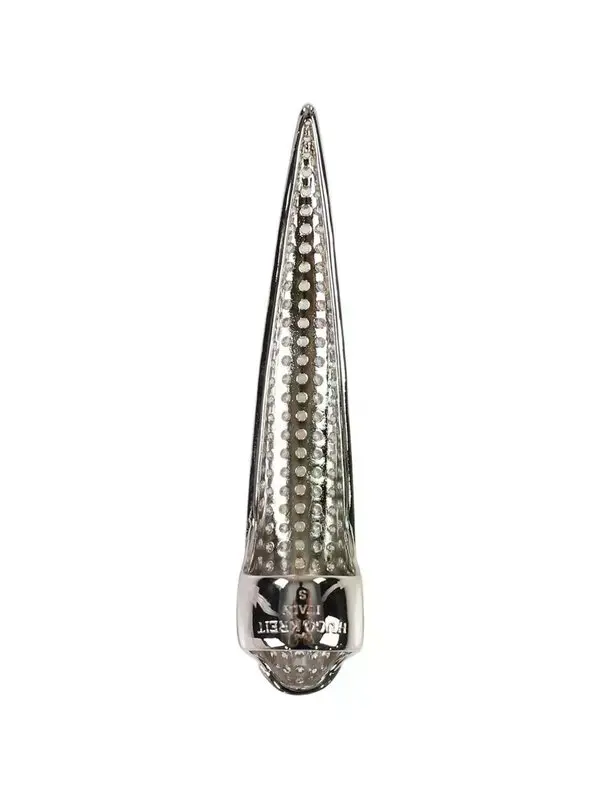 HUGO KREIT Crystal-embellished Nail Ring
