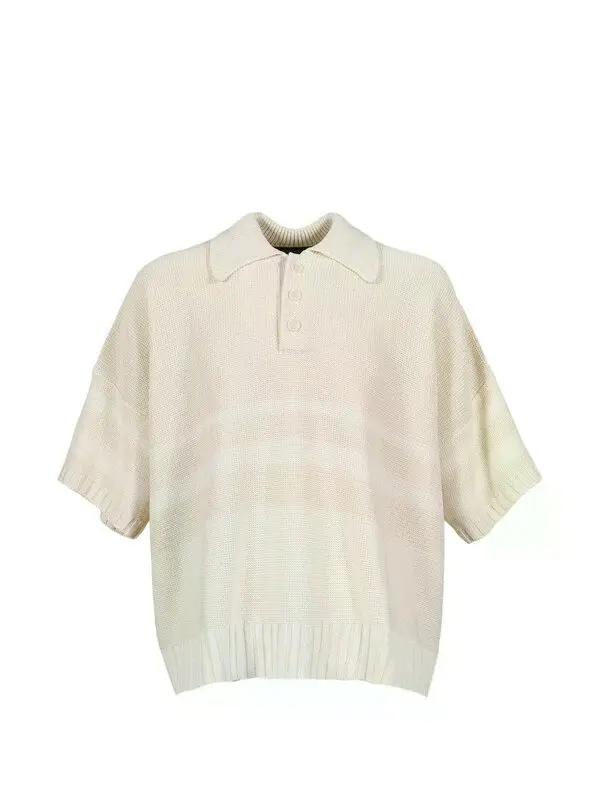 WALES BONNER Calm Knit Polo Shirt