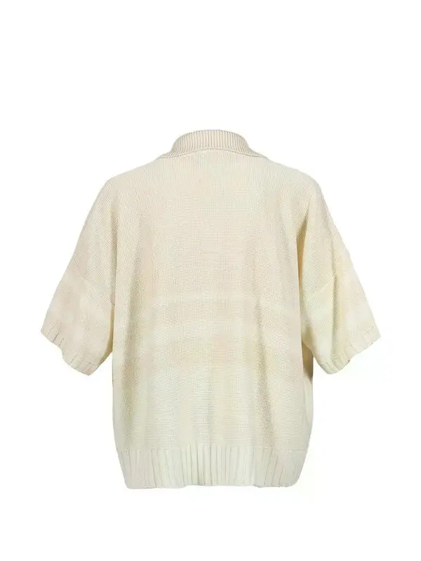 WALES BONNER Calm Knit Polo Shirt