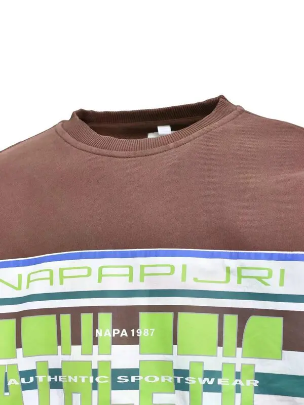 NAPA BY MARTINE ROSE Logo-print Panelled Sweatshirt