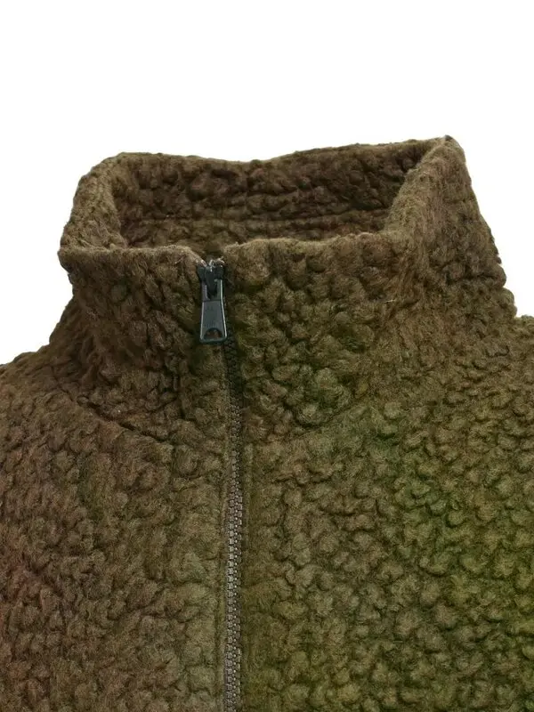NAPA BY MARTINE ROSE Fleece Zip-up Jacket - Brown