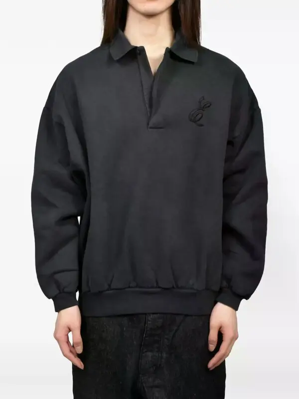ESSENTIALS Logo-embroidered Cotton Sweatshirt