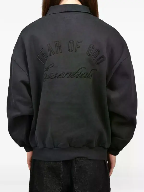 ESSENTIALS Logo-embroidered Cotton Sweatshirt