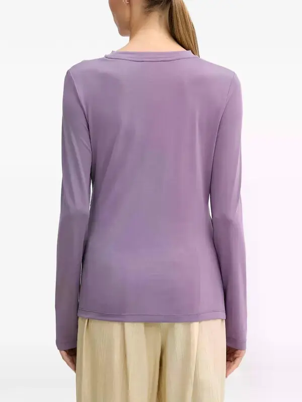 Sisley Ruched Long-sleeve T-shirt