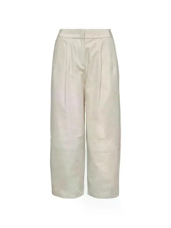 CLUB21 Tumbled-finish Pleated Trousers