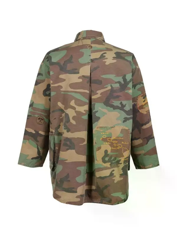 PORTER CLASSIC Camouflage-print Overshirt