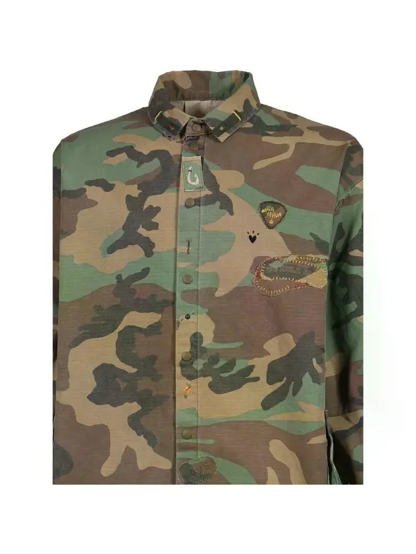 PORTER CLASSIC Camouflage-print Overshirt
