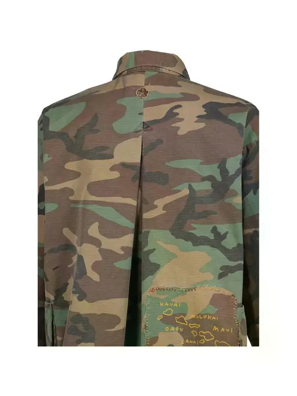 PORTER CLASSIC Camouflage-print Overshirt