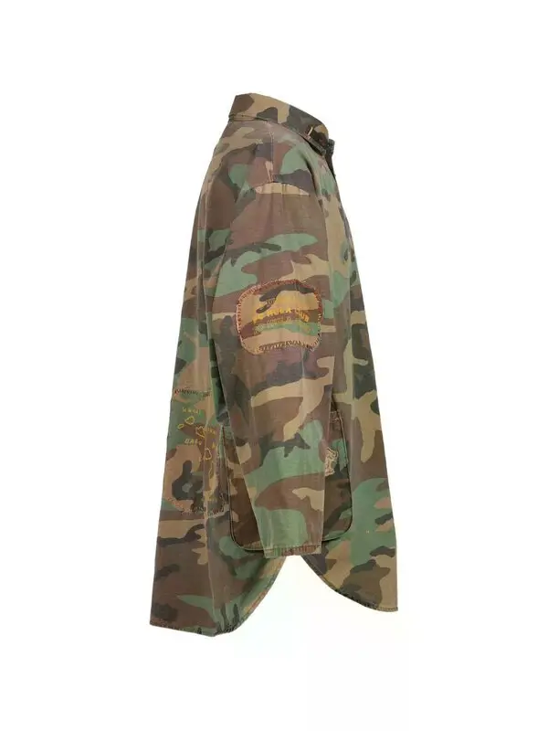 PORTER CLASSIC Camouflage-print Overshirt