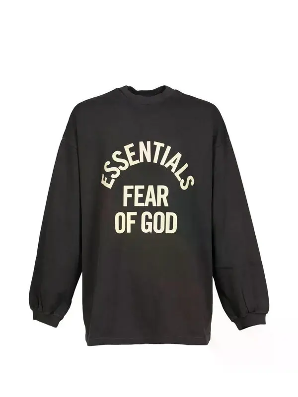 ESSENTIALS Logo-print Long-sleeve T-shirt
