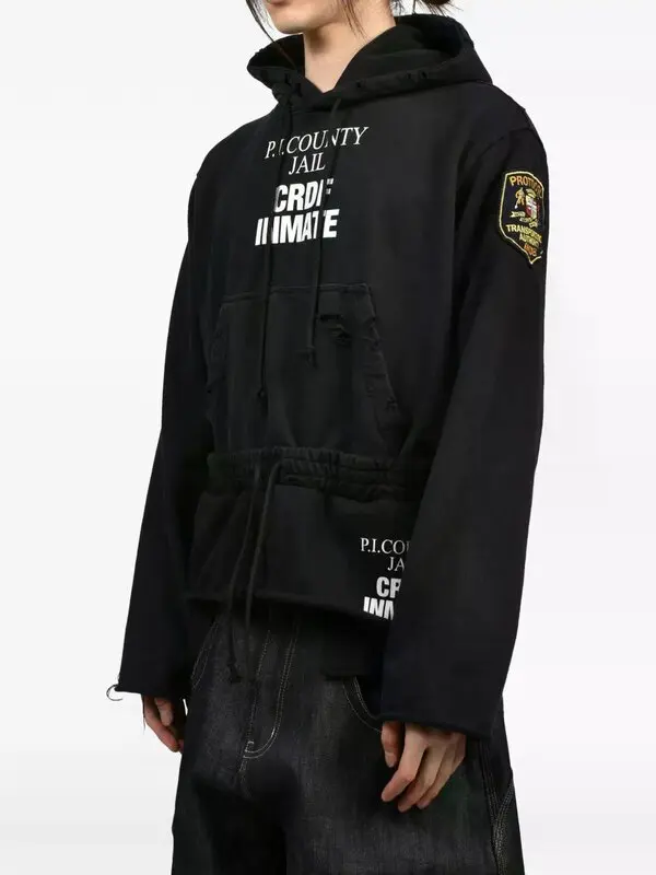 PROTOCOL INDEX Distressed Hybrid Hoodie
