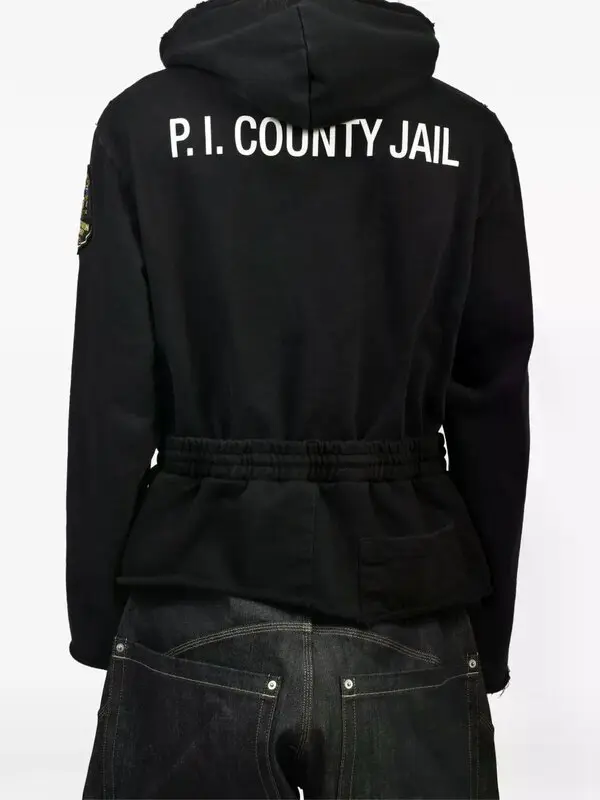 PROTOCOL INDEX Distressed Hybrid Hoodie