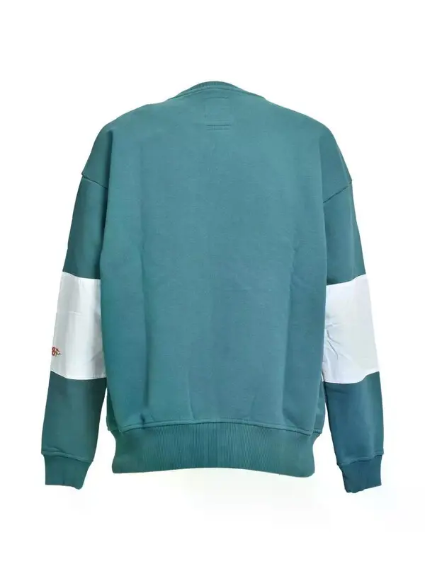 NAPA BY MARTINE ROSE Logo-print Paneled Sweatshirt