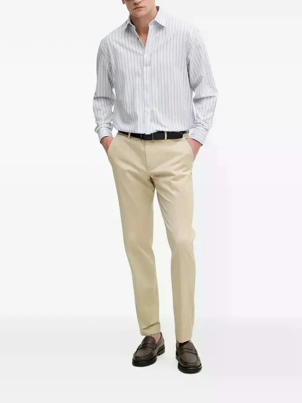 Sisley Vertical-stripe Long-sleeve Shirt