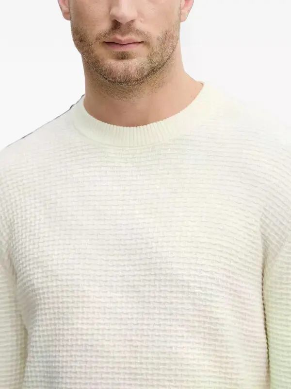 Sisley Waffle-knit Crew-neck Sweater