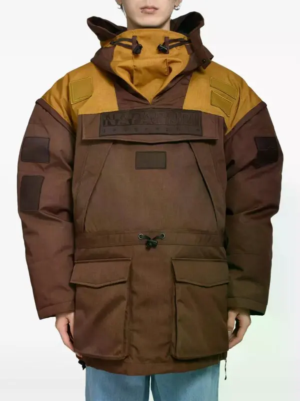 NAPA BY MARTINE ROSE Patchwork Down Jacket - Brown