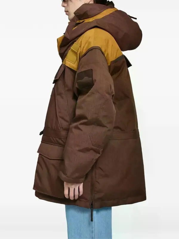 NAPA BY MARTINE ROSE Patchwork Down Jacket - Brown
