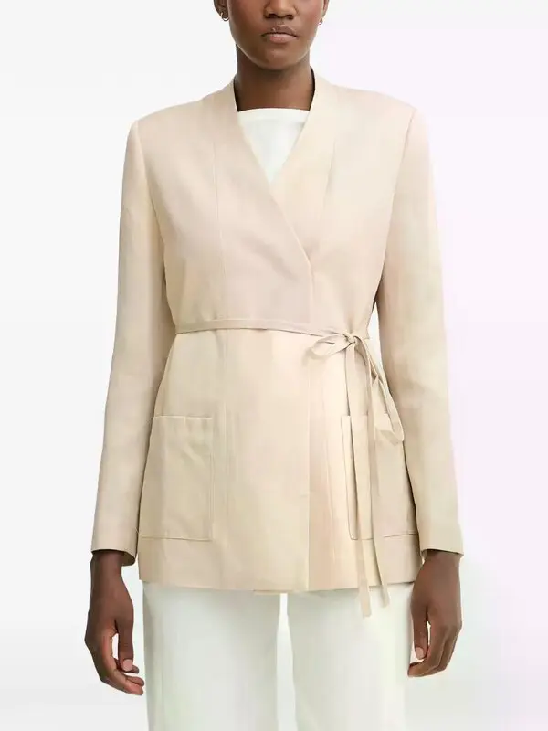 Sisley Belted Wrap Blazer