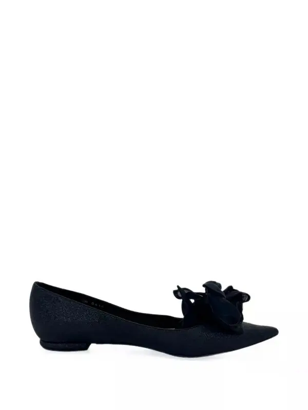 Dior Rose-embellished Pointed Ballet Flats
