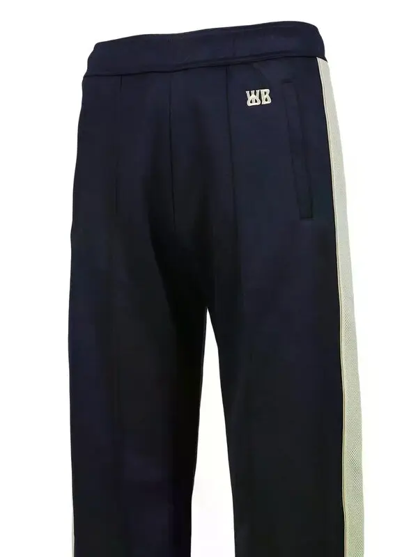 WALES BONNER Motion Track Logo-embroidered Side-stripe Track Pants