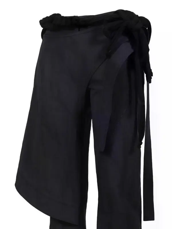 HYEIN SEO Wrap-panel Macramé-belt Trousers