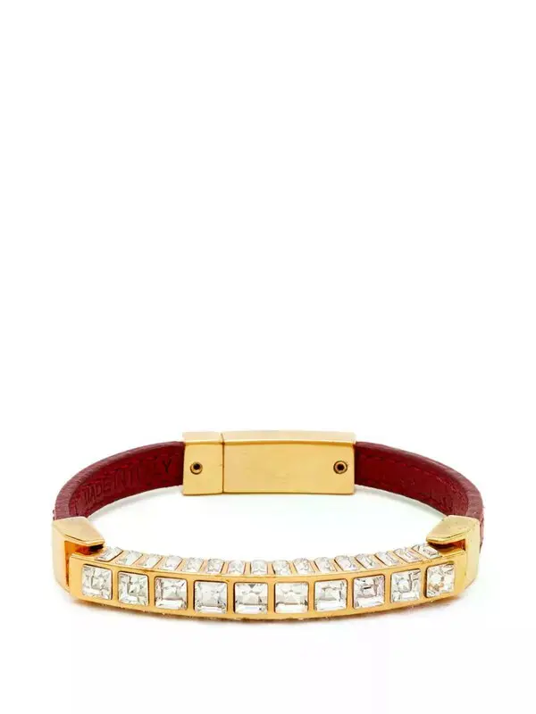 Prada Crystal-embellished Bracelet - Gold