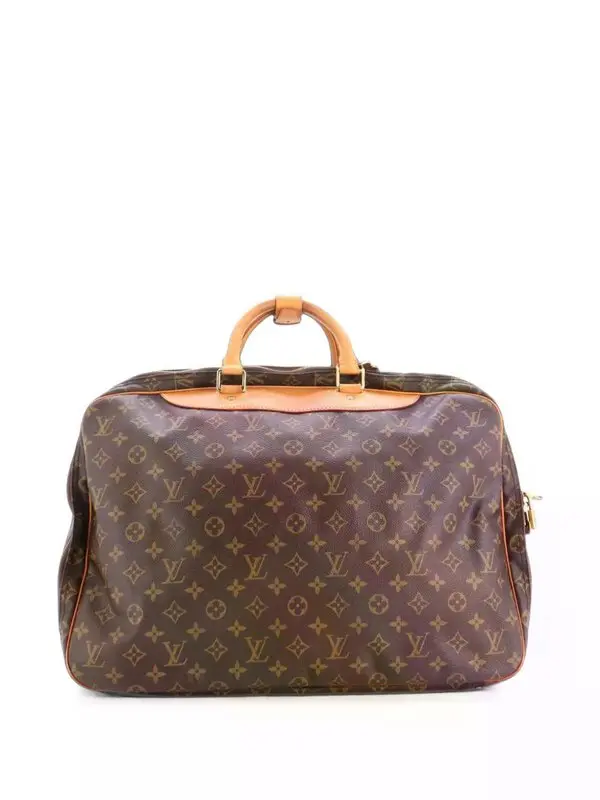 LOUIS VUITTON Alize Bag Monogram Canvas 24 Heures Travel Bag