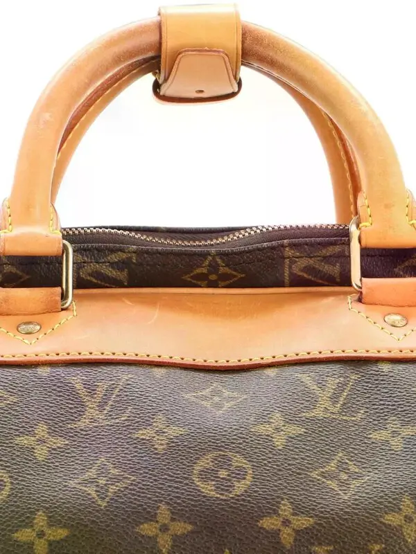 LOUIS VUITTON Alize Bag Monogram Canvas 24 Heures Travel Bag