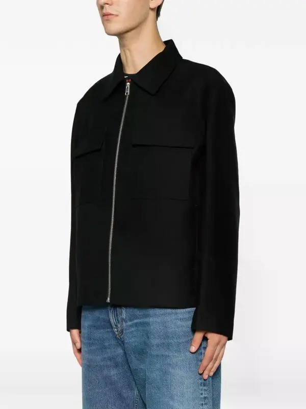 Sandro Theodore Patch-pocket Zip-up Jacket