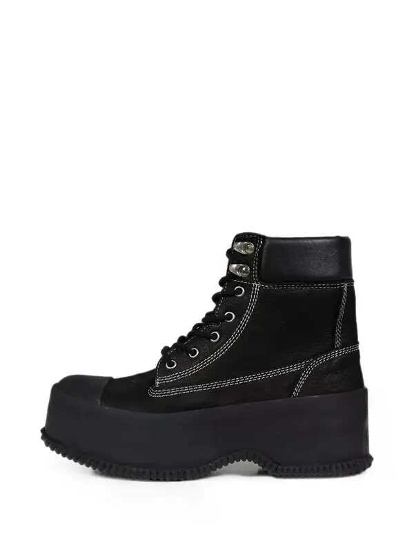 Matthew Williamson Contrast-stitch Lace-up Ankle Boots
