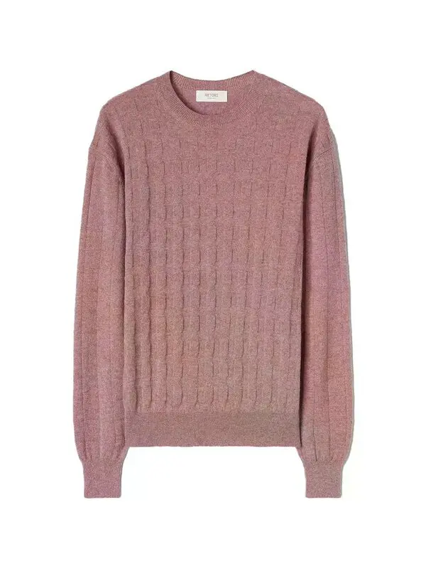 RETORI Check-pattern Cashmere Sweater