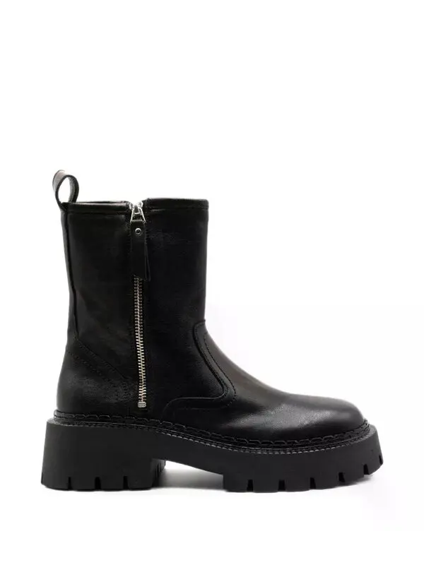 VIC MATIE Platform Lug-sole Boots - Black