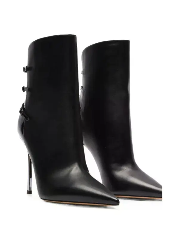 Casadei Superblade Leather Ankle Boots