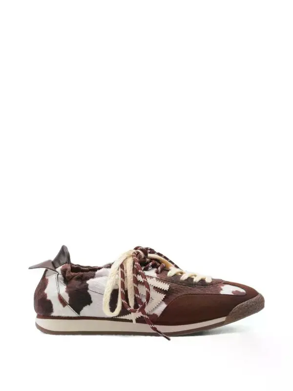 PURAAI Panther Cow-print Sneakers